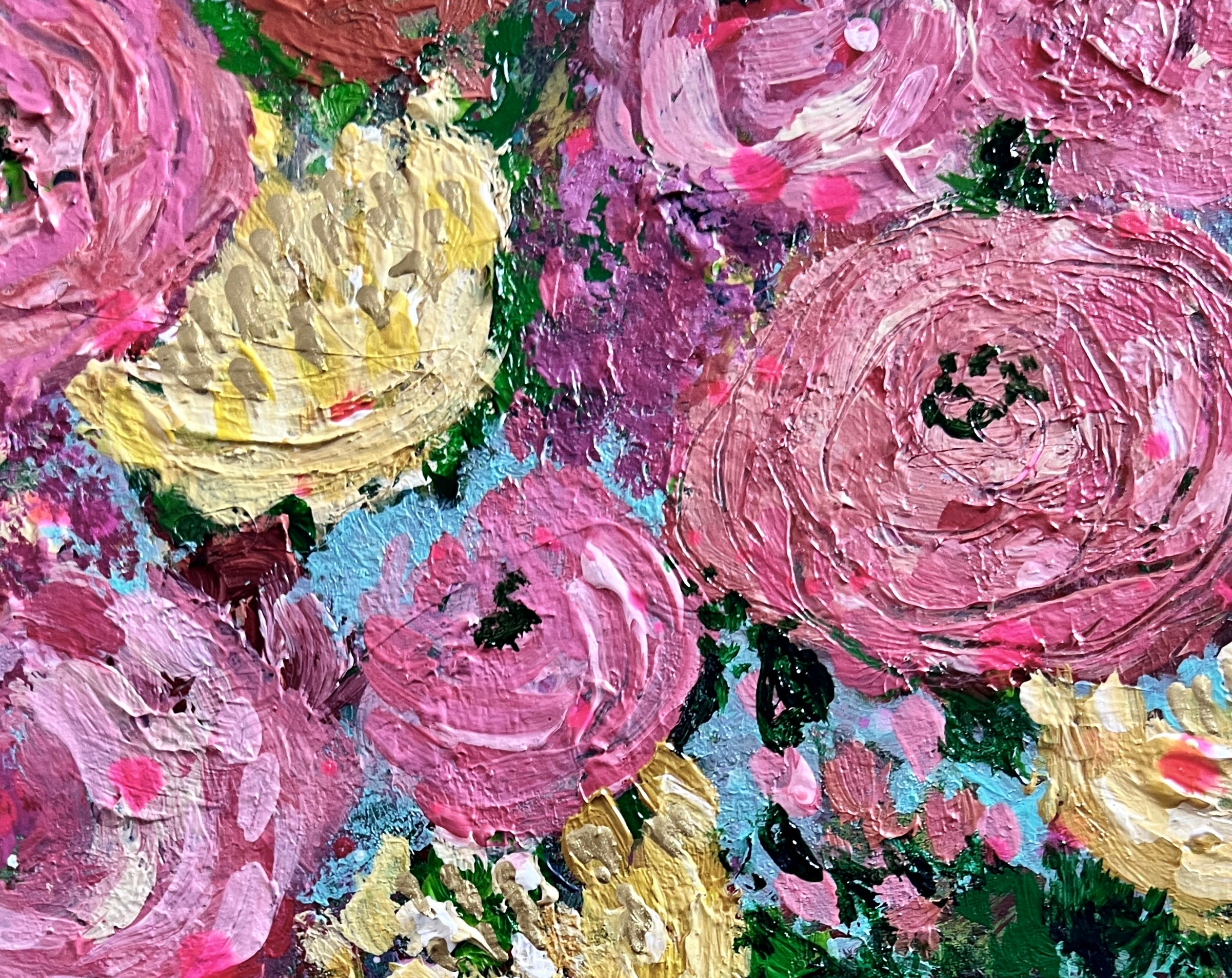 Floral Abstracts Original Artwork Collection – Cat Redmond Art